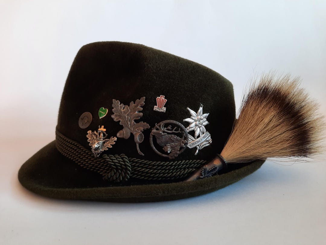 Vintage Austrian -alpine-tyrolean Hat KAINERSDORFER HUTMACHER KOFLACH ...