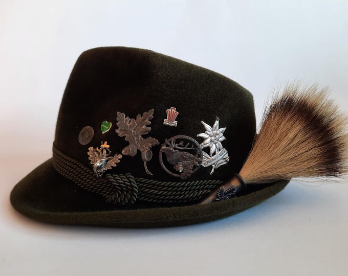 Vintage Austrian -alpine-tyrolean Hat KAINERSDORFER HUTMACHER KOFLACH ...