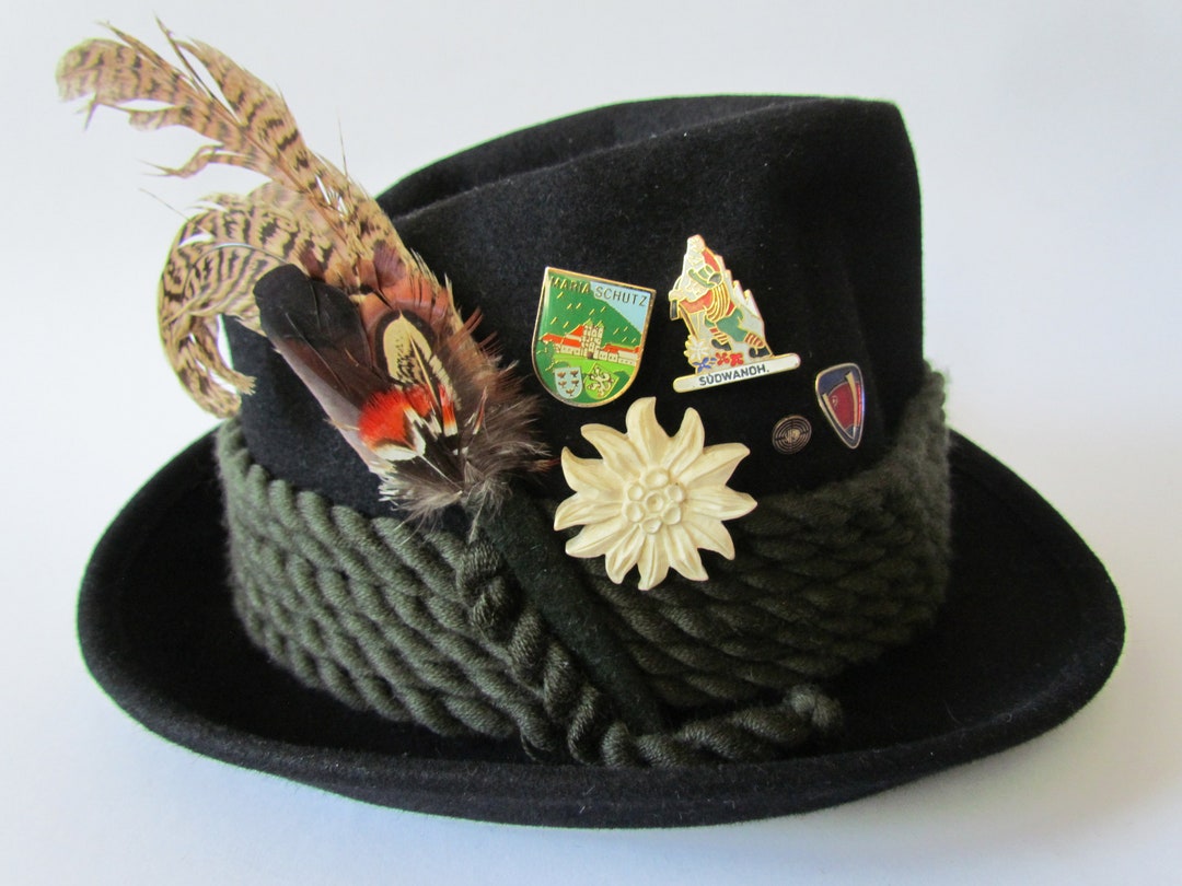 Vintage Austrian - Tyrolean Classic Hunting Hat, Size - 54/55 - Etsy