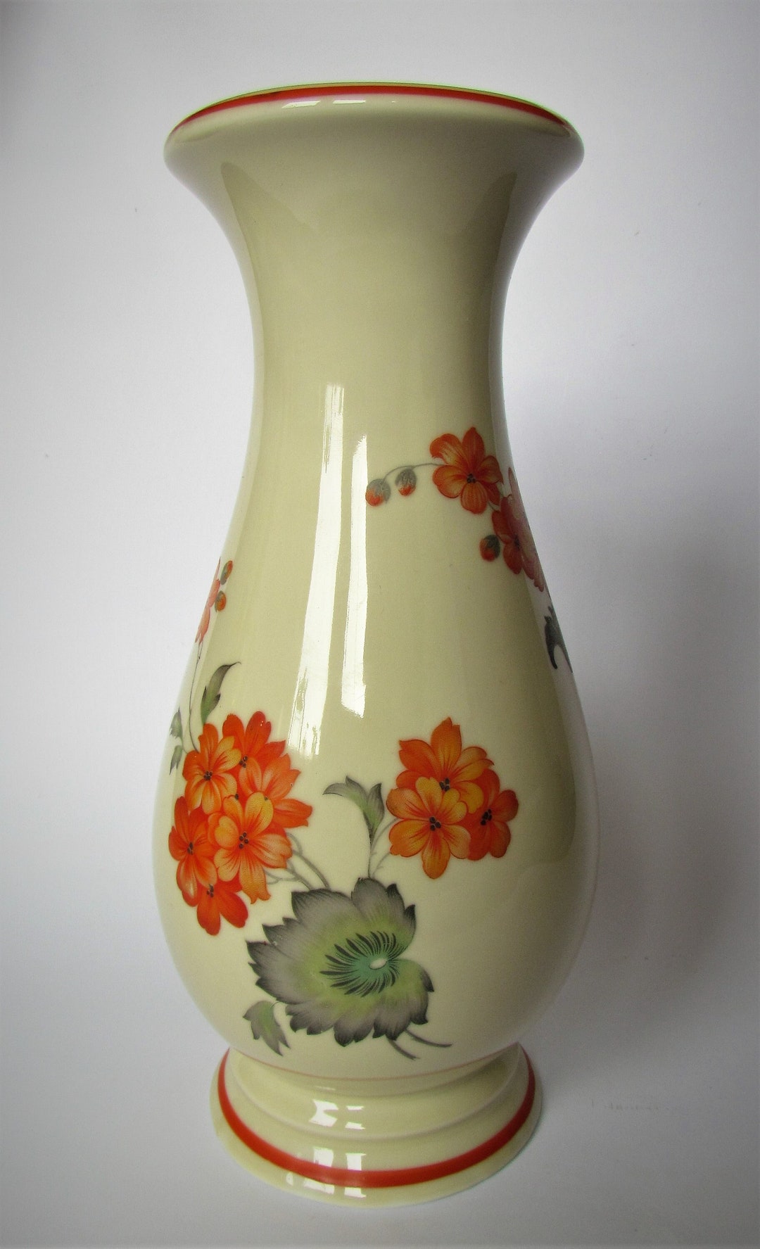 Vintage Porcelain Vase SCHAUBACH KUNST Height 26 Cm - Etsy