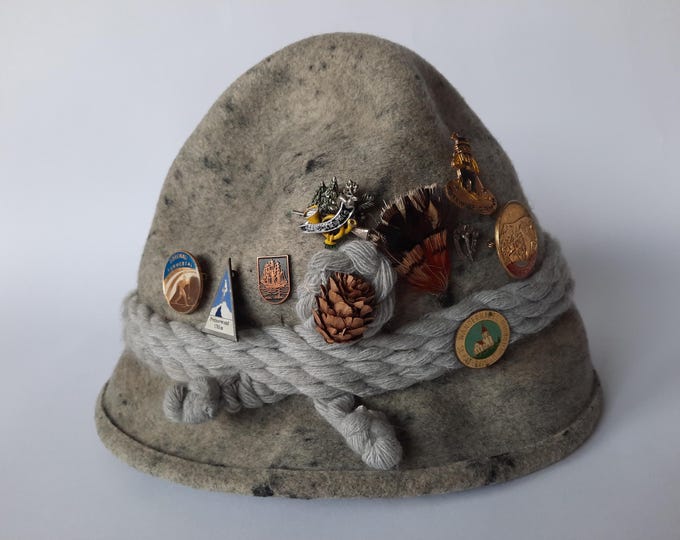Vintage Austrian - Tyrolean Classic Hunting Hat, Size - 52/53 - Etsy