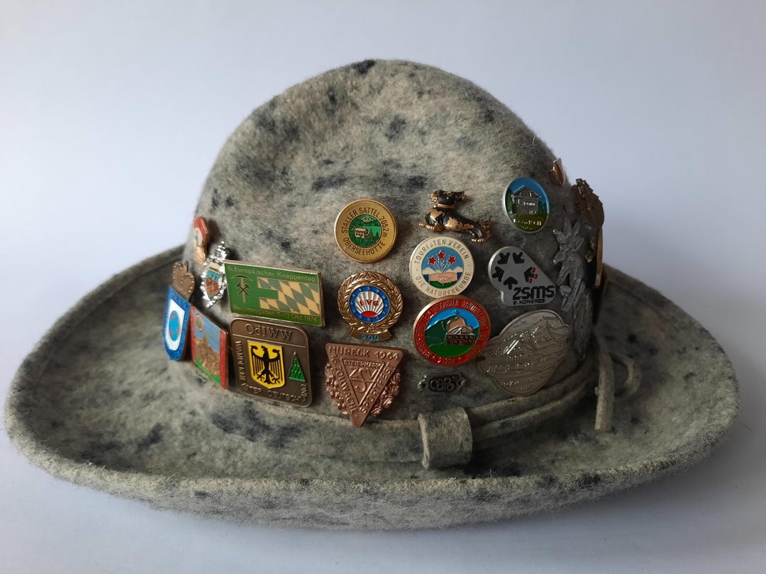 Vintage Austrian-tyrolean Classic Hunting Hat, Size 56/57 - Etsy