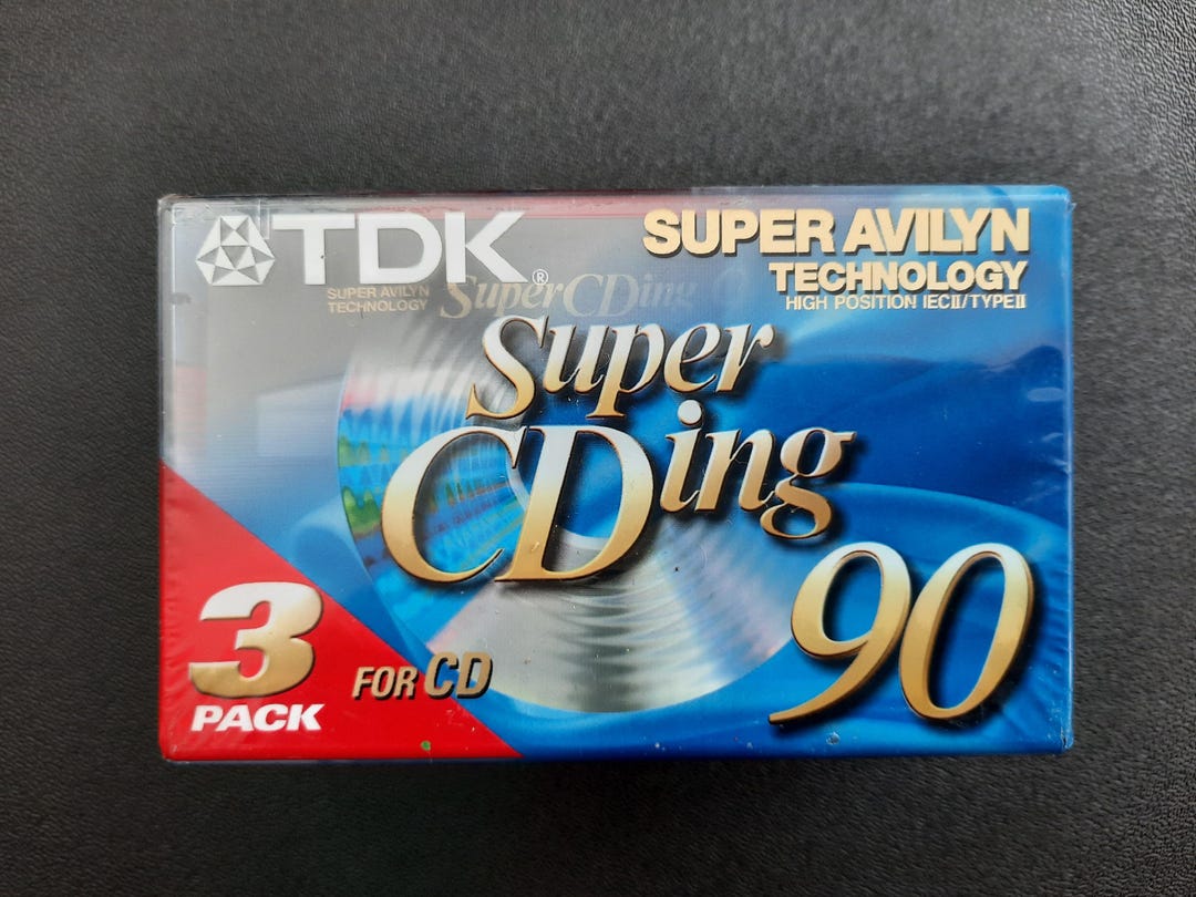 TDK Scd-90eb3s - 3-pack AUDIO CASSETTE Super Cding 90 Min New/sealed - Etsy
