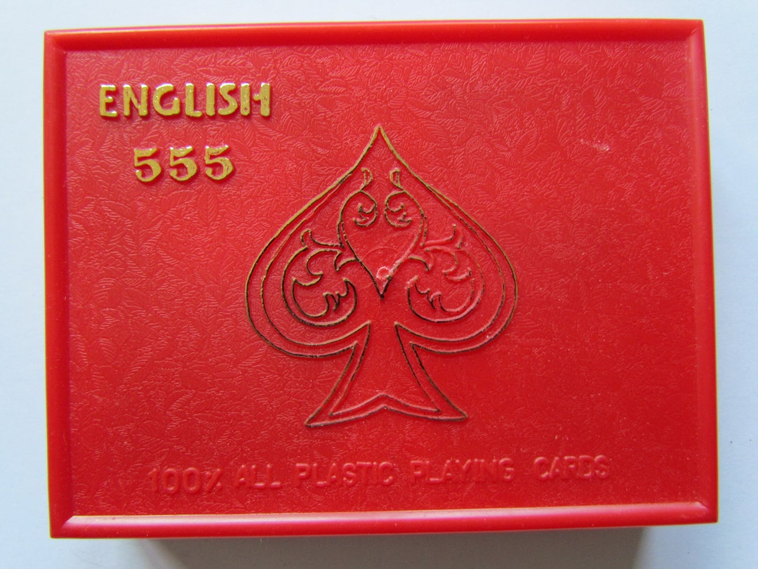 Set - 2 Decks of Vintage Playing Cards ENGLISH 555 - Etsy