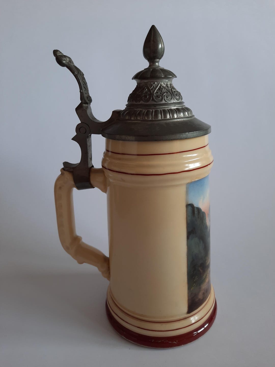 Vintage German 0.5-liter Mug With Lid - H-23 Cm - Etsy