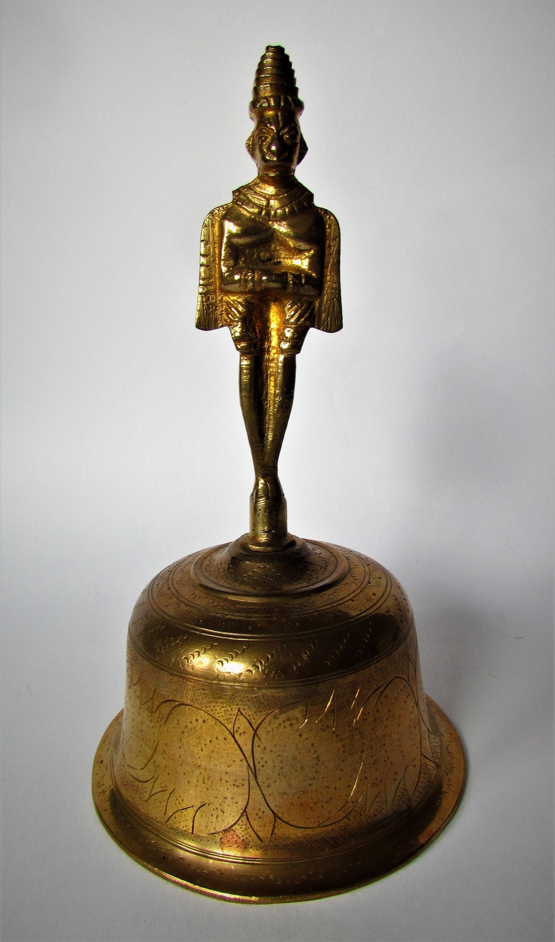 Vintage Bronze Calling Bell - Etsy