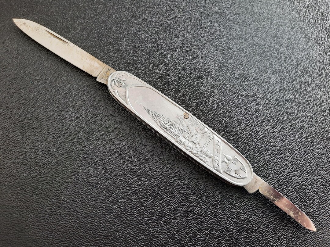 Vintage Folding Pocket Knife GARANTIE STAHL - Etsy