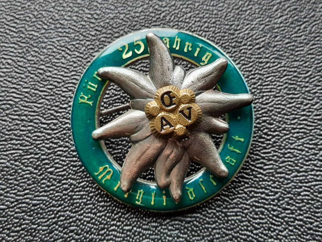 Austria - Badge - for 25 Years of Membership in the Alpine Union - Etsy