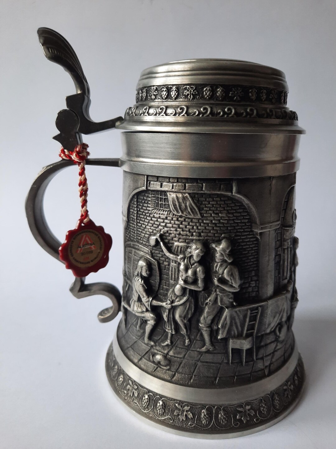Vintage German Pewter Beer Mug With Lid 0.5 Litre - Etsy