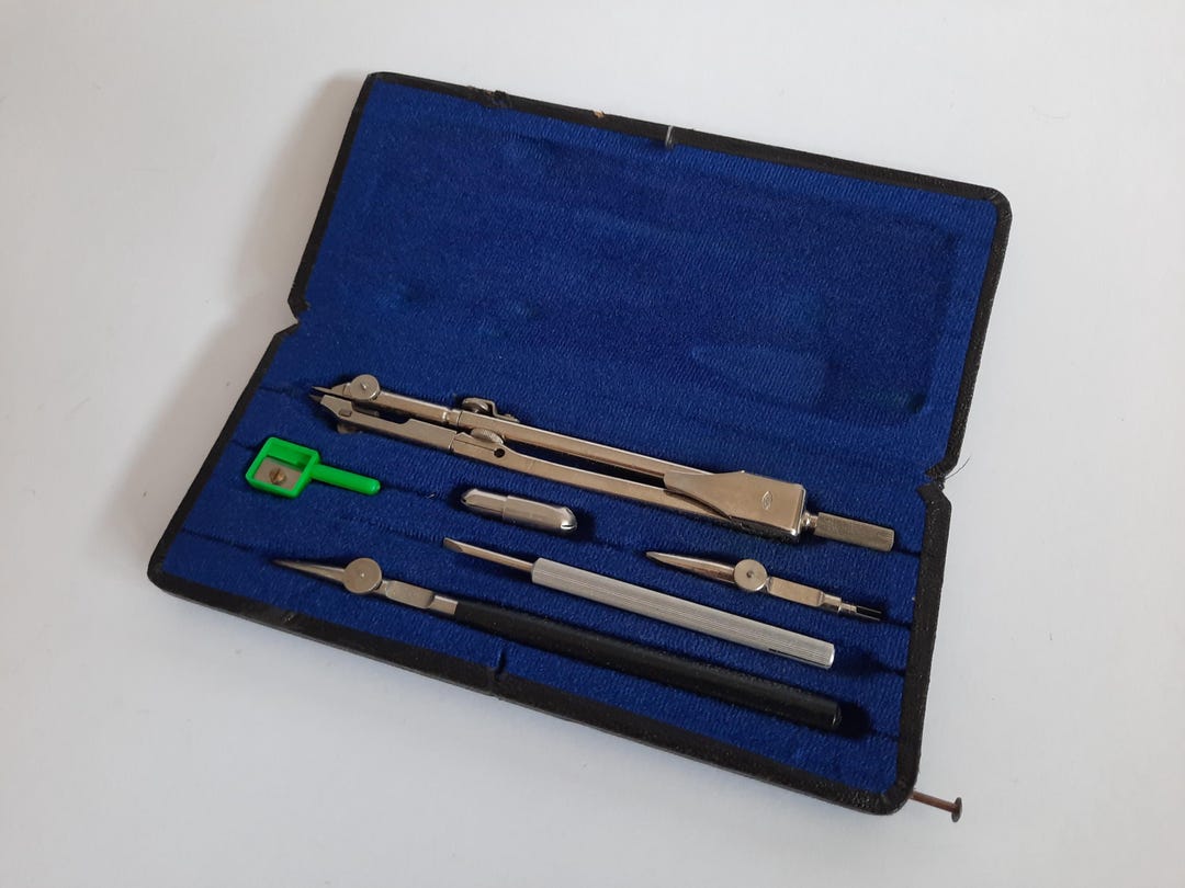 Vintage Technical Drawing Tool Set, 6 Pcs. in a Case - MEMO P/2 - Etsy