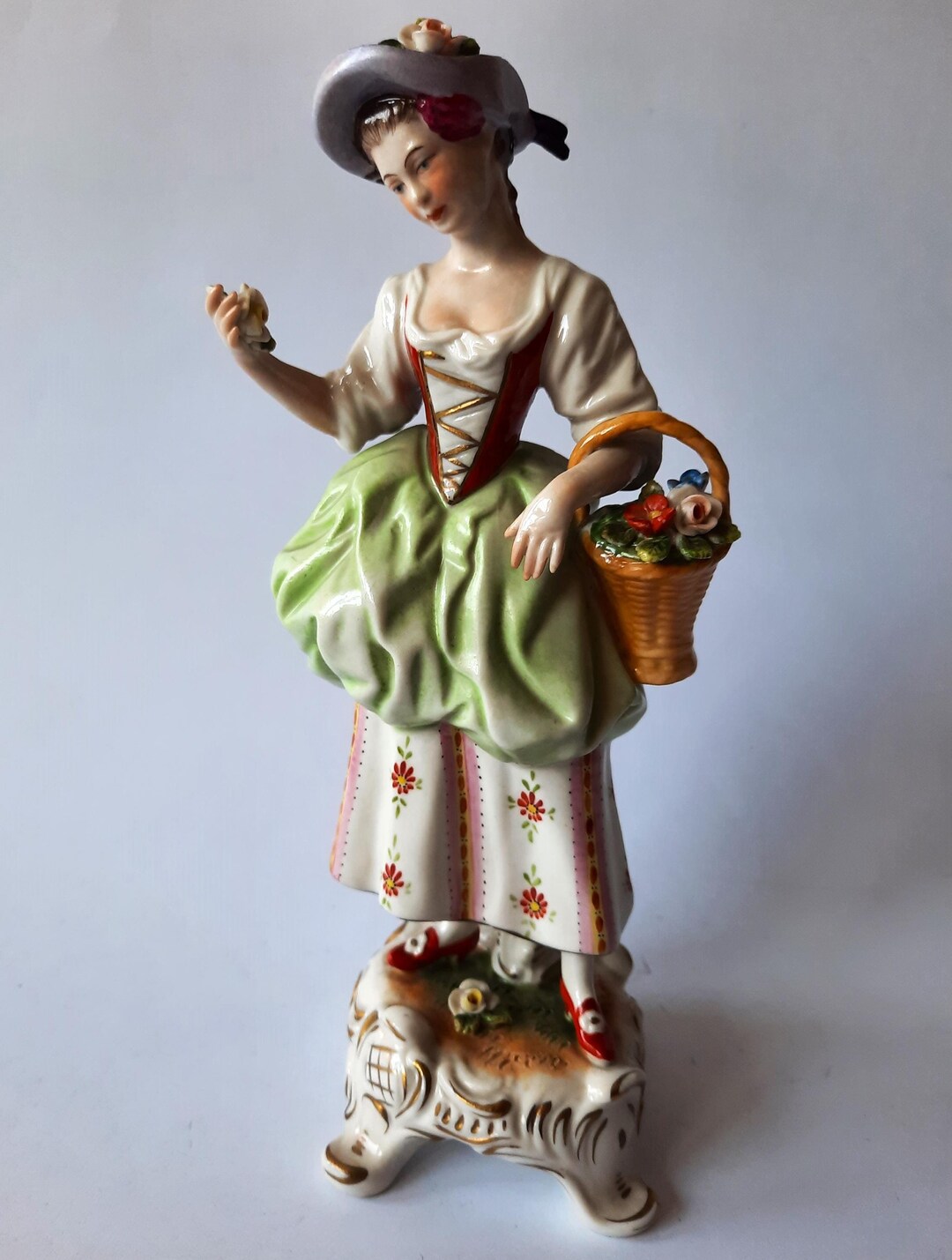 Vintage German Porcelain Figure - Gardener - Rudolf Kammer - Etsy