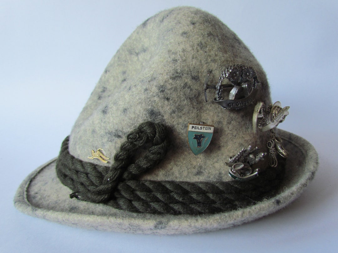 Vintage Austrian Tyrolean Classic Hunting Hat, Size 56/57 - Etsy