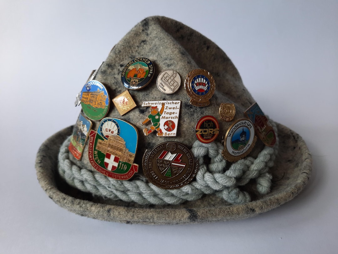 Vintage Austrian-tyrolean Classic Hunting Hat, Size 56/57 - Etsy