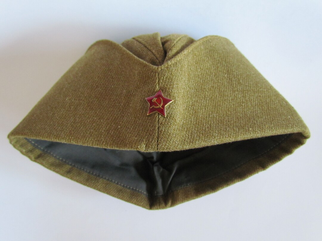 Ussr-pilotka Model 1941 of the Red Army - Enameled Brass Star - 61/62 ...