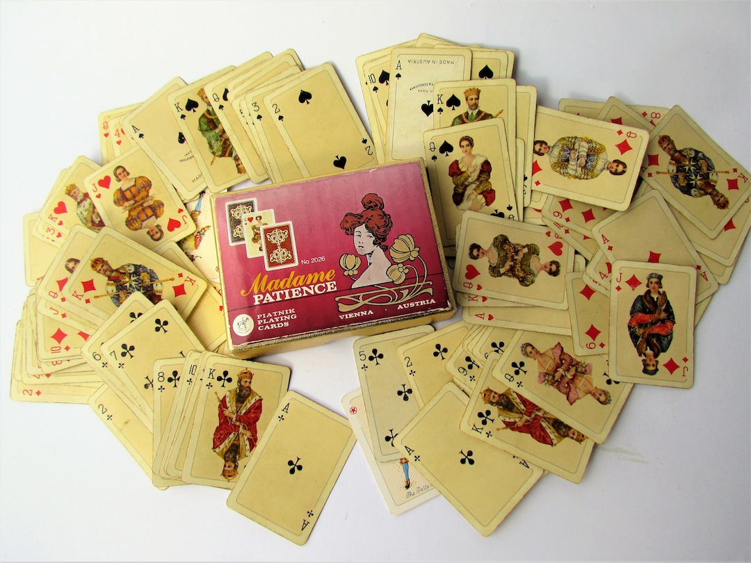 Austria Vintage Playing Cards MADAME PATIENCE 2026 - Etsy