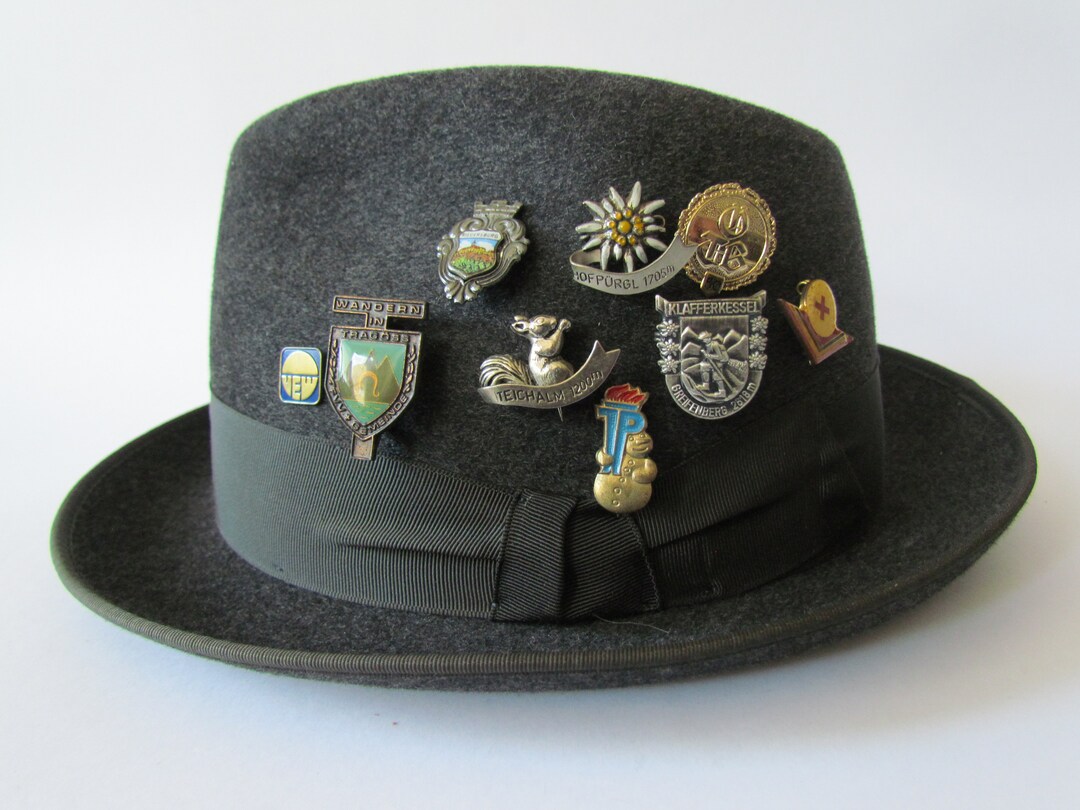 Vintage Austrian Tyrolean Classic Hunting Hat, Size 53/54 - Etsy