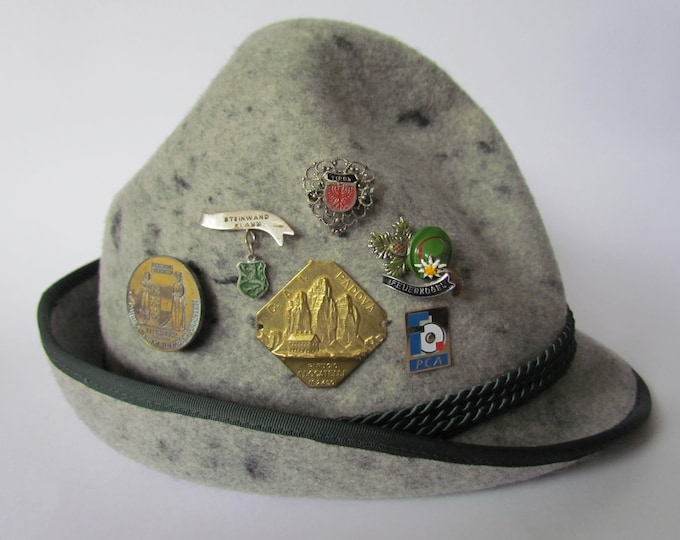 Vintage Austrian Tyrolean Classic Hunting Hat, Size 55/56 - Etsy