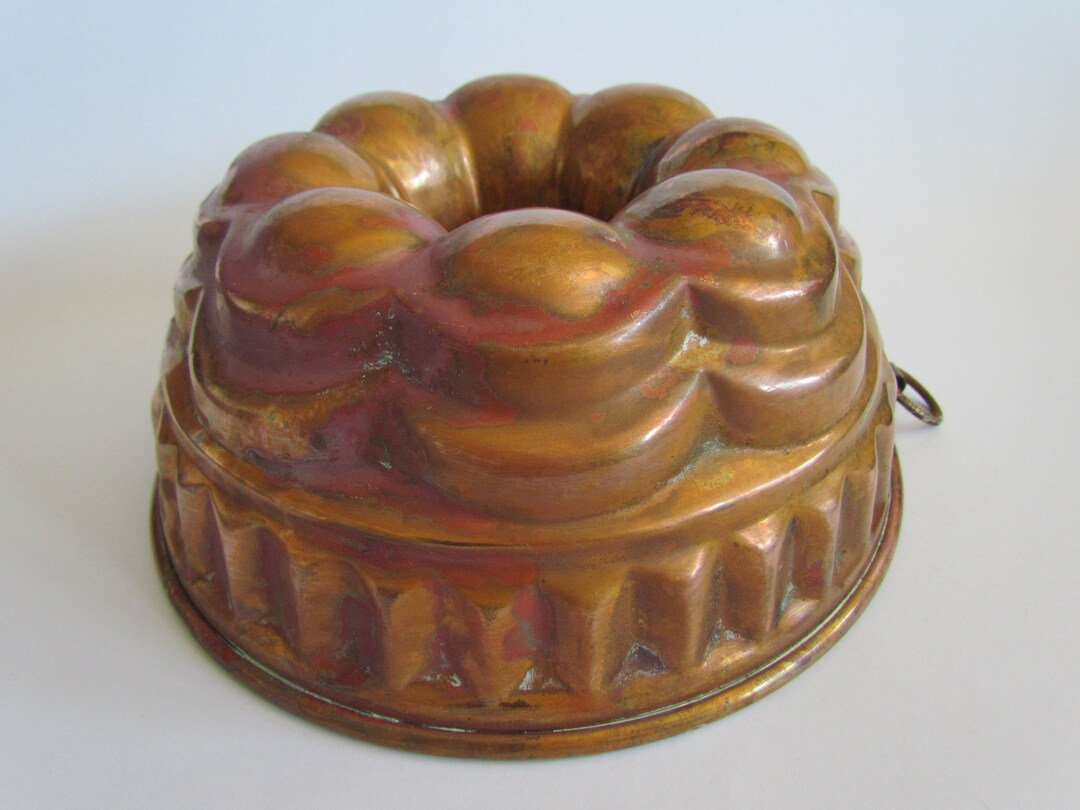 Vintage Copper Forged Baking Dish, Lined With Pewter Inside - D-23 Cm ...