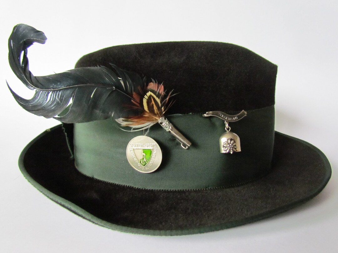 Vintage Austrian Tyrolean Classic Hunting Hat, Size 56/57 - Etsy