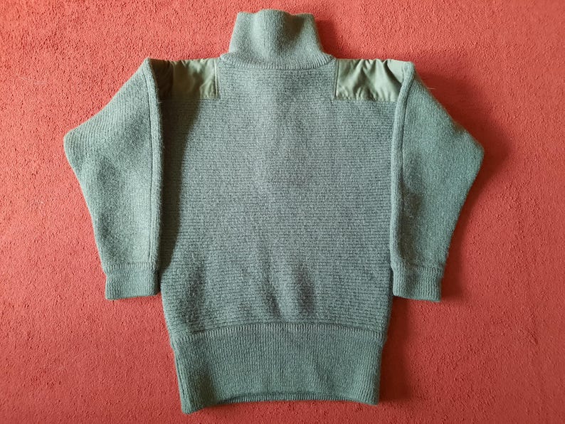 Vintage Austrian Military Mountain Rifle Thick Wool Sweater 50/52-175/ ...