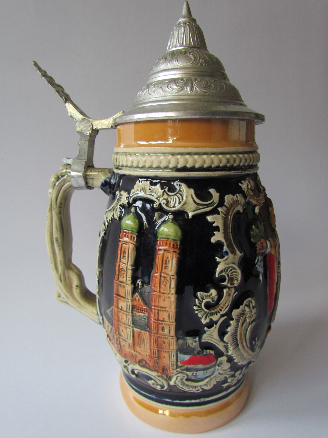 Vintage German 0.7 Liter Mug With Lid - H-22 Cm - Etsy