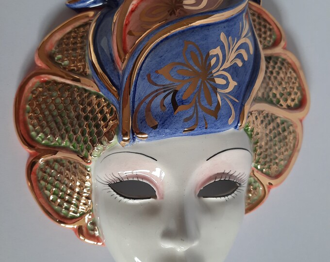 Venetian Ceramic Wall Mask - Handmade - 20*17 - Etsy