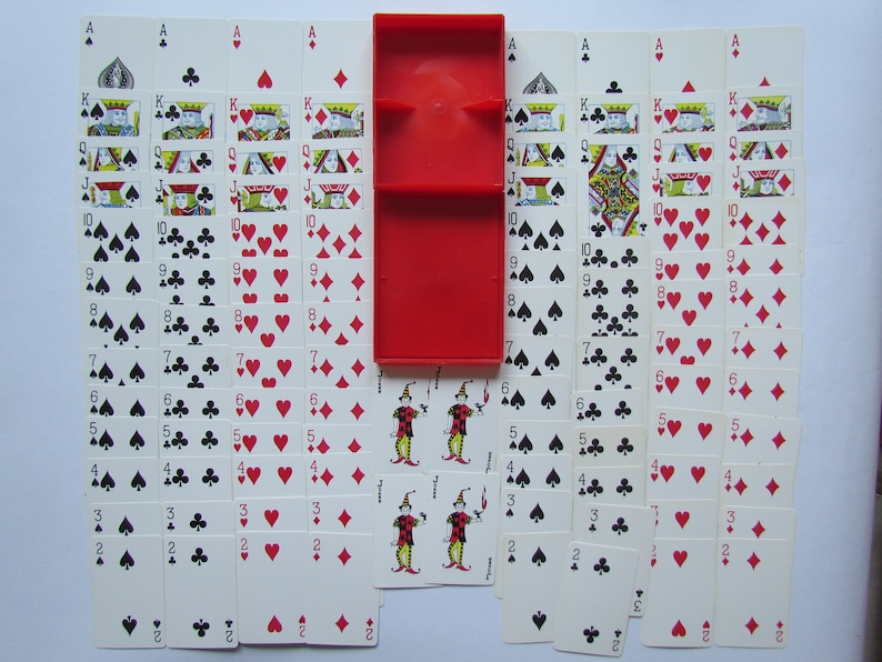 Set - 2 Decks of Vintage Playing Cards ENGLISH 555 - Etsy