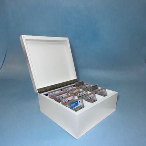 120+ Graded Trading Card Storage Box Wooden, 1500+ Card Storage Chest ...