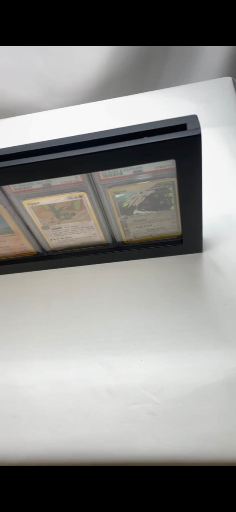 5 PSA Graded Trading Card Wall Mounted Display Frame, Five Card Frame ...