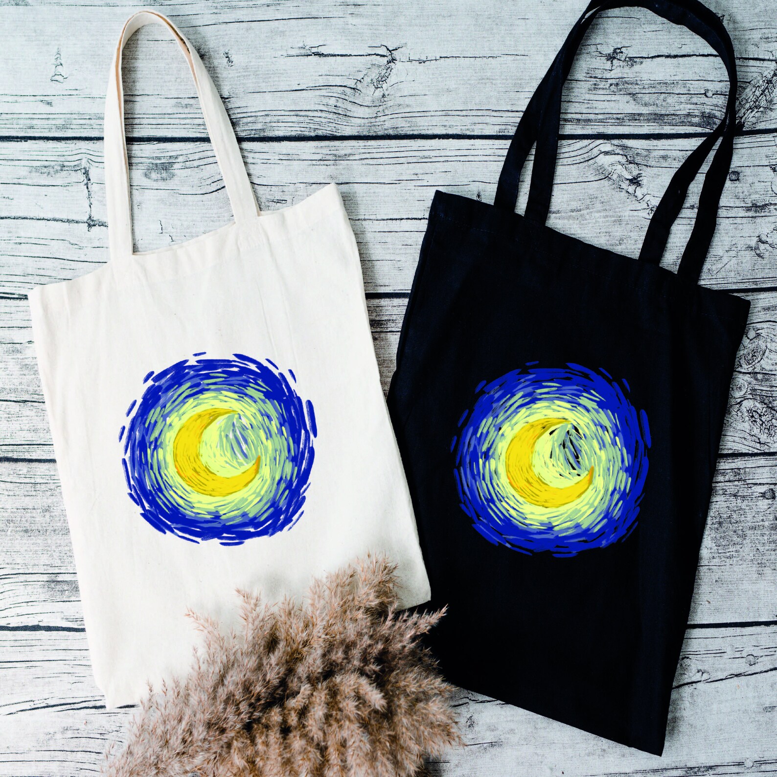 Van Gogh Svg the Starry Night SVG Layered File Digital Illustration ...