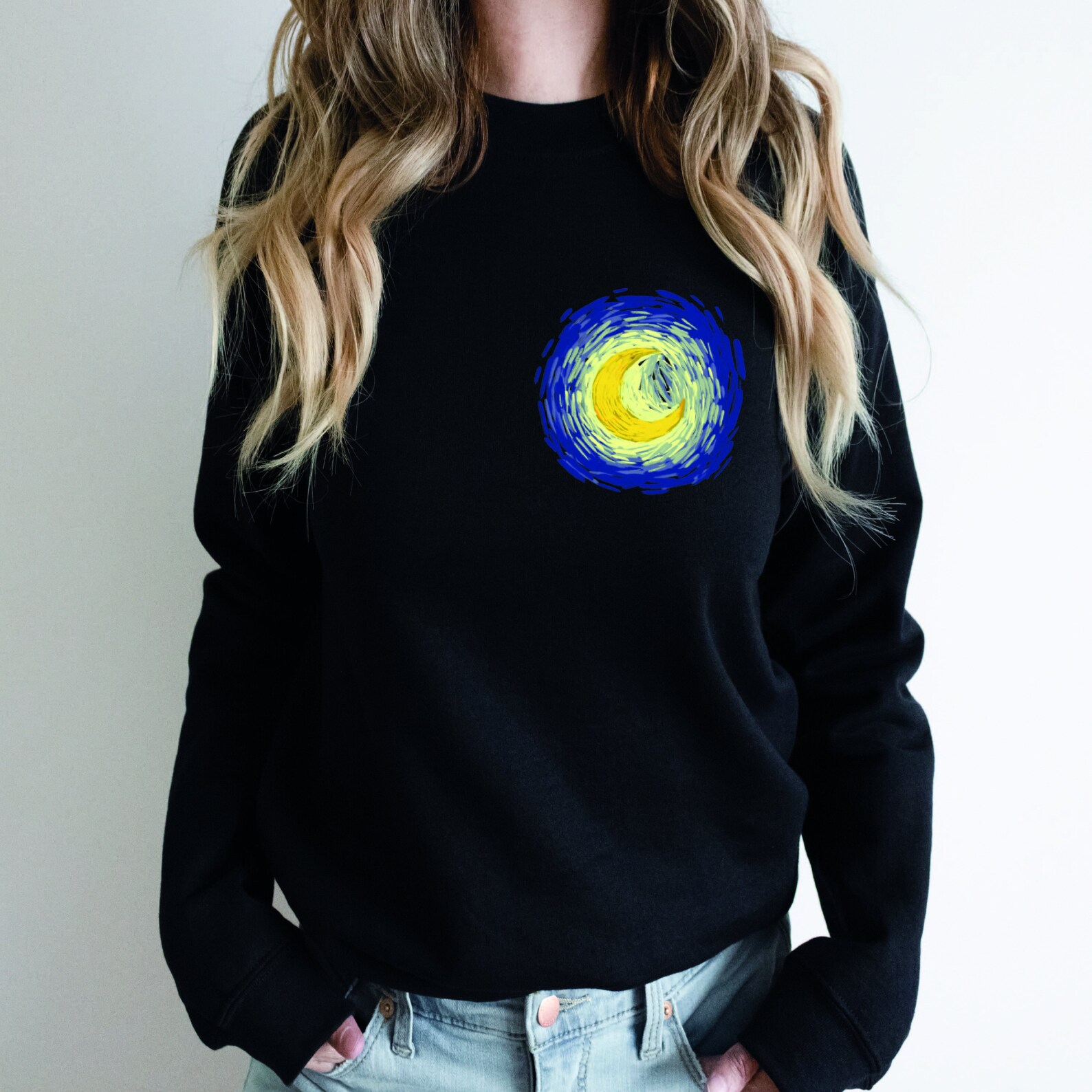 Van Gogh Svg the Starry Night SVG Layered File Digital Illustration ...