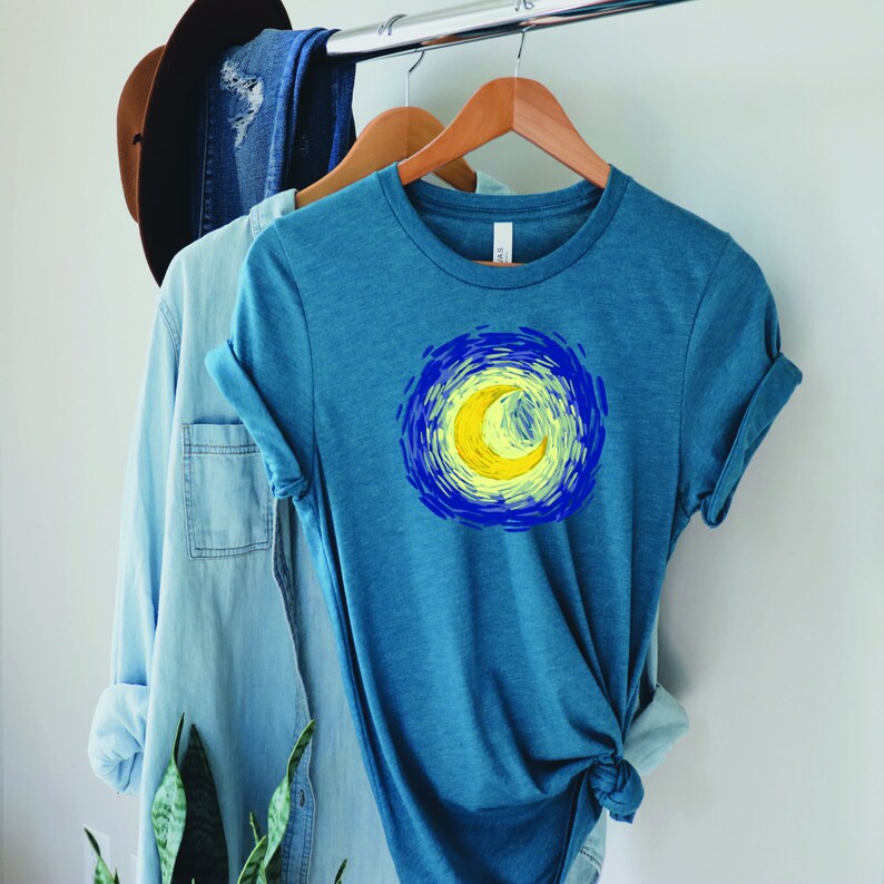 Van Gogh Svg the Starry Night SVG Layered File Digital Illustration ...