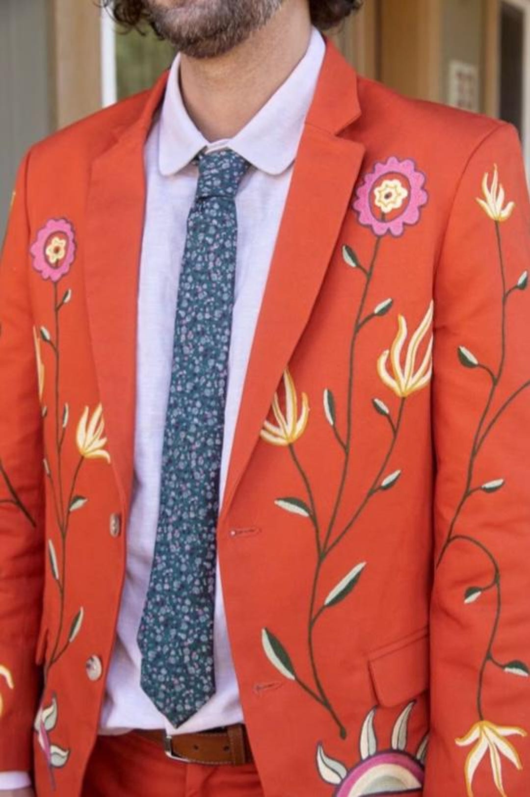 Men's Custom Embroidered Country Western Suit - Etsy