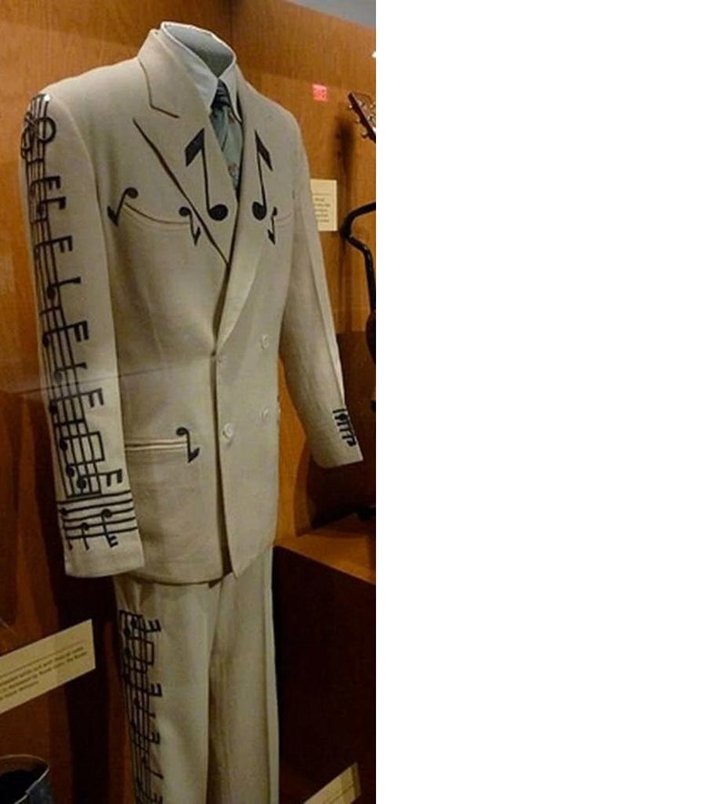Customized 2pcs Musical Embroidered Men Suits White Country Western ...