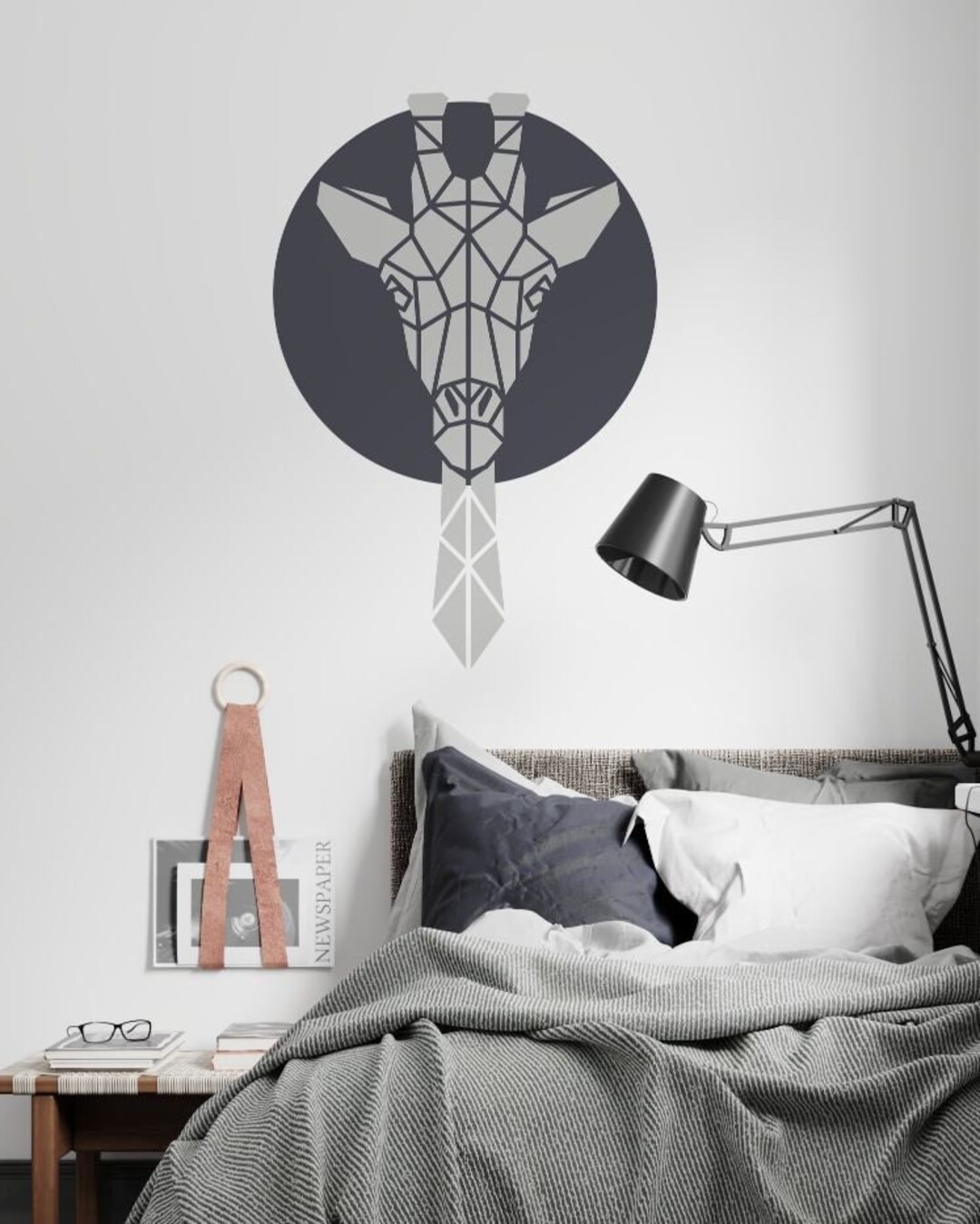 Giraf Circle, Large Wall Stencil, Murale, 60 Cm X 90 Cm, Reusable - Etsy