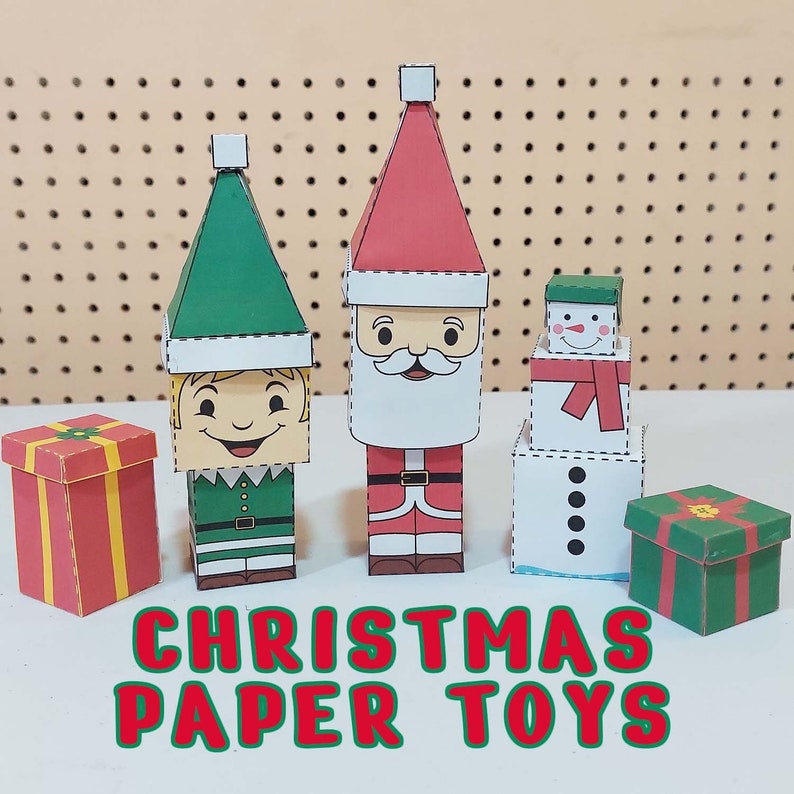 Christmas Printable Paper Toys, Christmas Printable Paper Craft, DIY ...