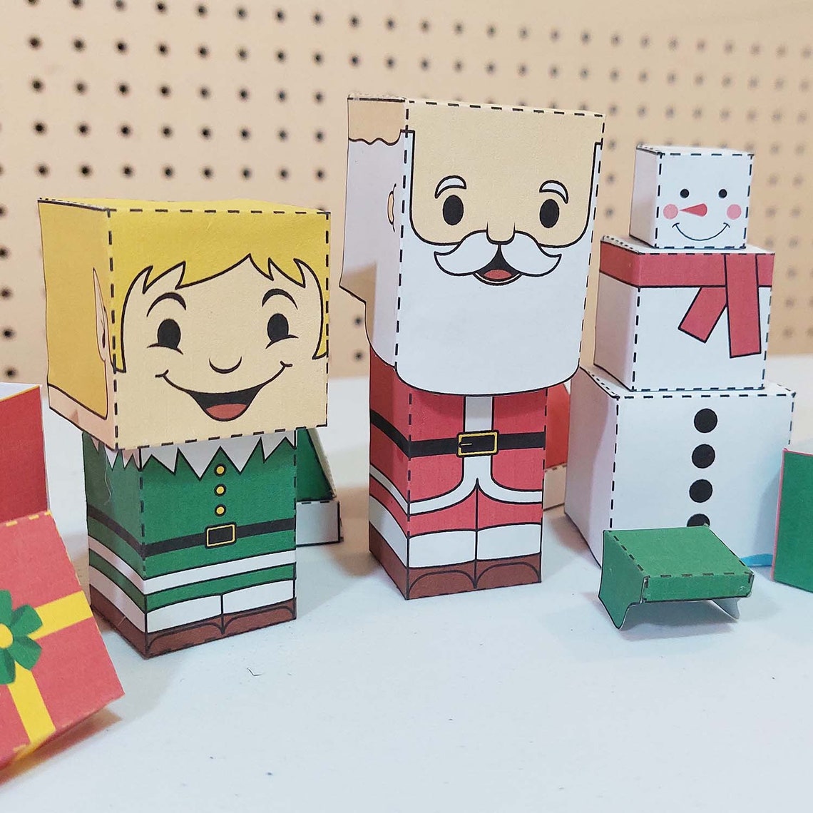 Christmas Printable Paper Toys, Christmas Printable Paper Craft, DIY ...