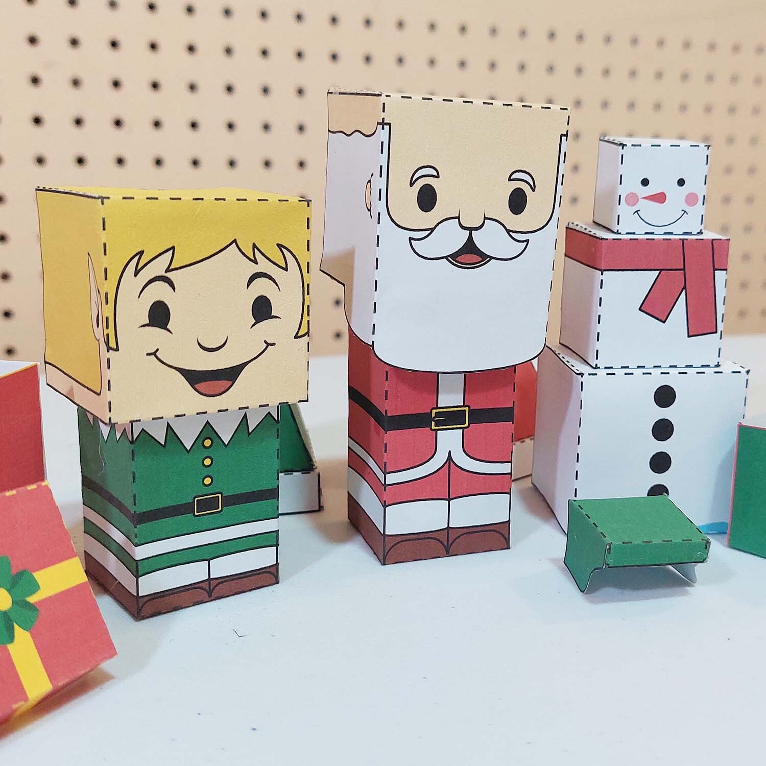 Christmas Printable Paper Toys, Christmas Printable Paper Craft, DIY ...