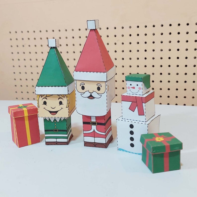 Christmas Printable Paper Toys, Christmas Printable Paper Craft, DIY ...
