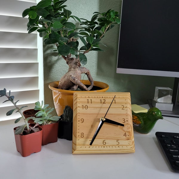 Rustic Desk Clock - Etsy