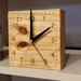 Square Wood Rustic Clock - Etsy