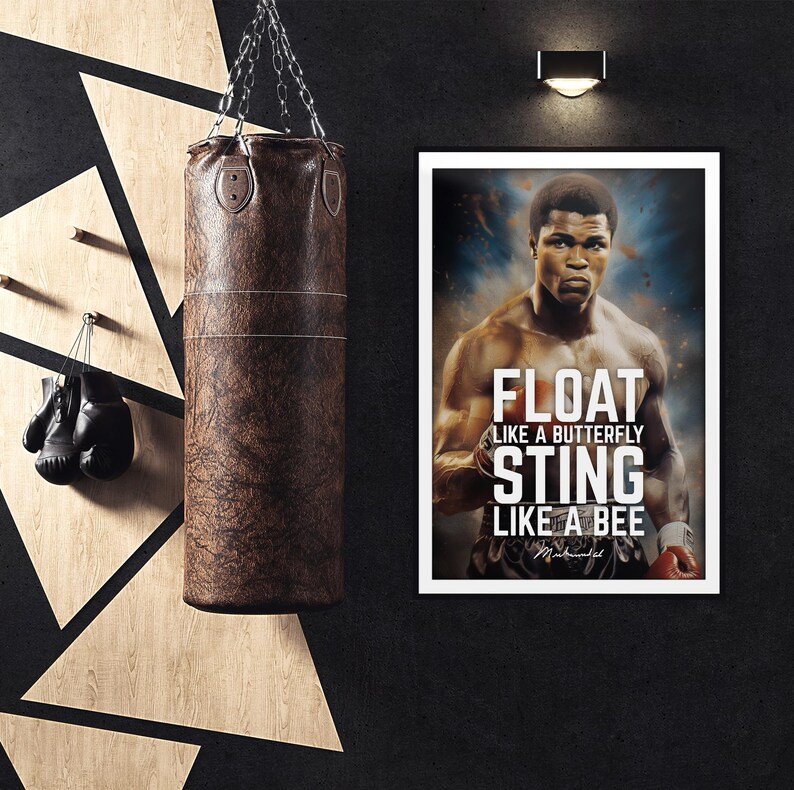 Printable Muhammad Ali Wall Poster Motivational Quotes Poster Instant ...