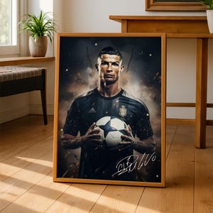 Printable Cristiano Ronaldo Signed Poster Cristiano Ronaldo Instant ...