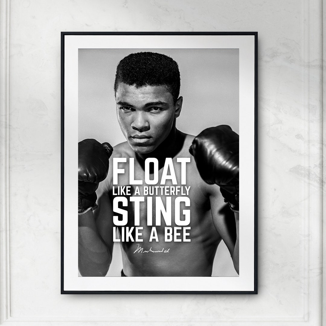 Printable Muhammad Ali Wall Poster Motivational Quotes Poster Instant ...