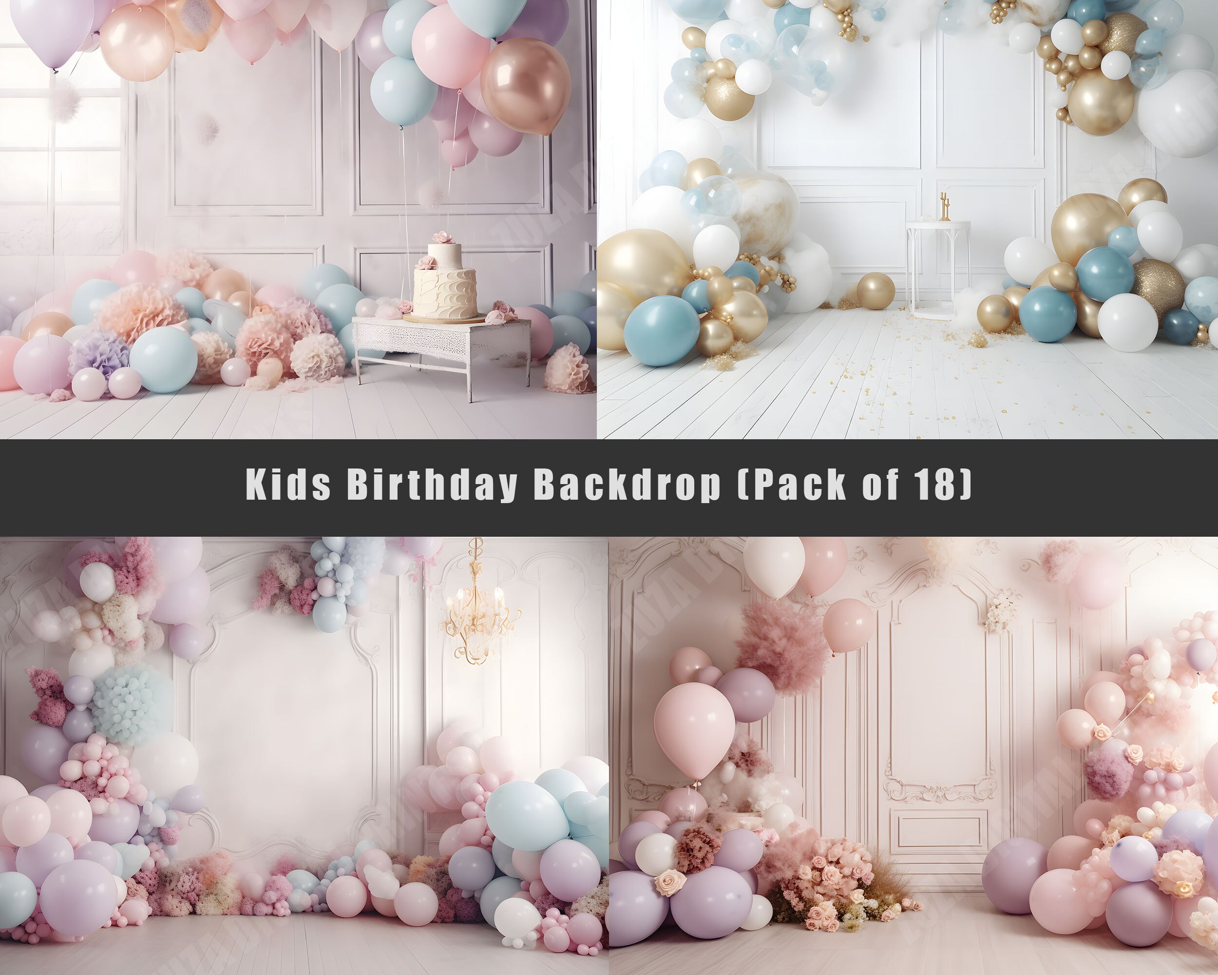 Cake Smash Digital Download, Celebration Digital Backdrops Family ...