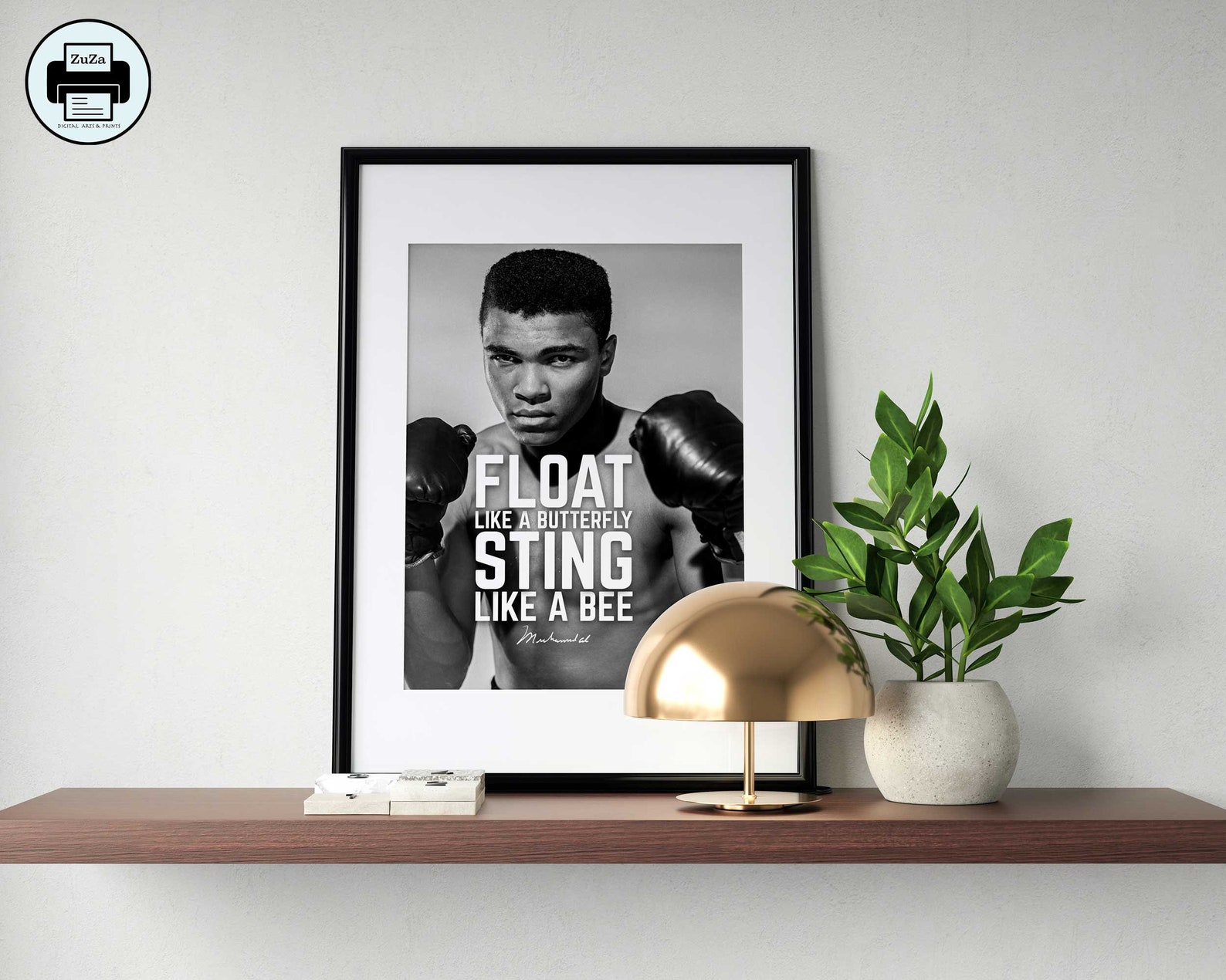 Printable Muhammad Ali Wall Poster Motivational Quotes Poster Instant ...