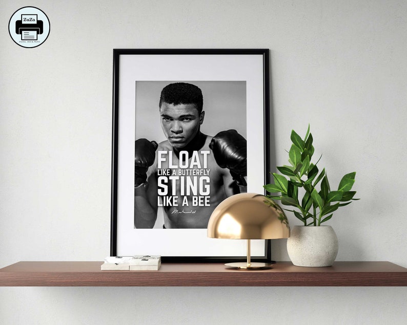 Printable Muhammad Ali Wall Poster Muhamad Ali Instant - Etsy