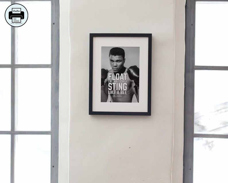 Printable Muhammad Ali Wall Poster Muhamad Ali Instant - Etsy