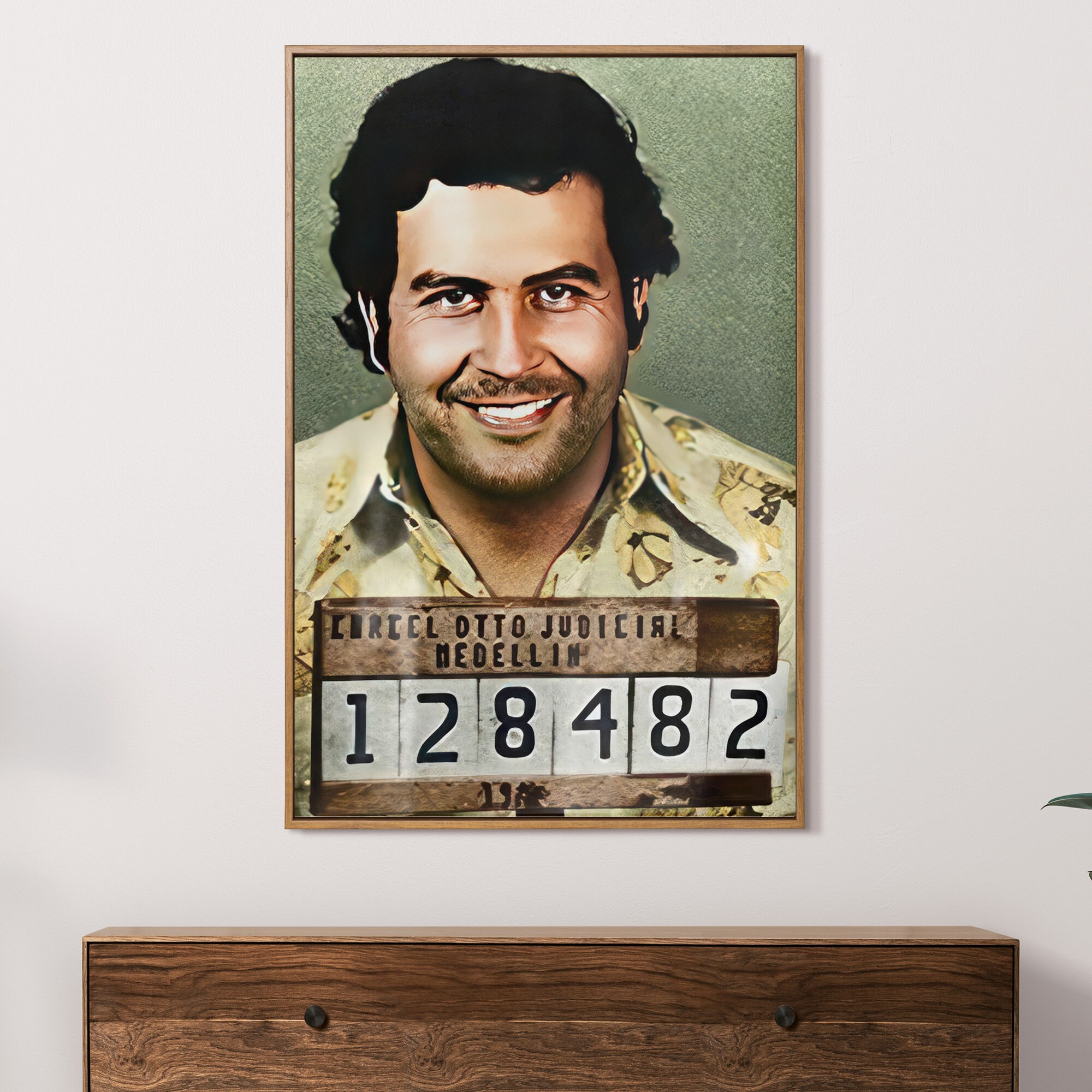 Pop Art Style Pablo Escobar Mugshot | Digital Download | Infamous ...