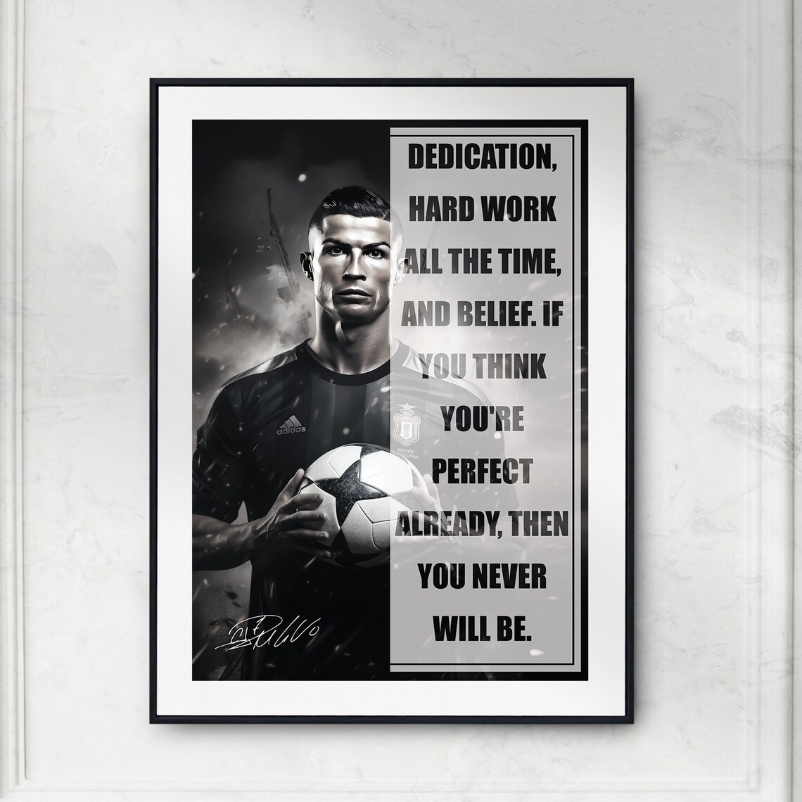 Printable Christiano Ronaldo Signed Poster Christiano Ronaldo Instant ...